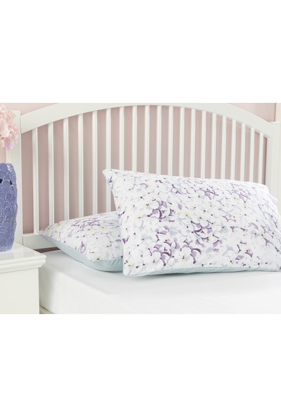 English Home Hyrangea Bouquet Pamuklu 2'li Yastık Kılıfı 50X70 cm Ortanca