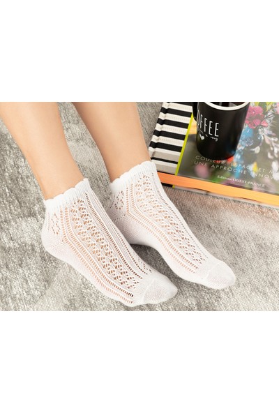 English Home Amber Pamuk Çorap Beyaz English Home Amber Pamuk Çorap Beyaz