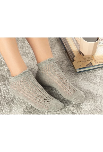 English Home Amber Pamuk Çorap Gri