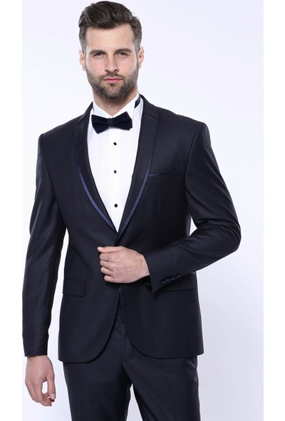 Wessi Erkek Şal Yaka Slim Fit Damatlık Takım Elbise