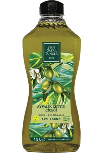 Doğal Zeytinyağlı Sıvı Sabun Ayvalık Zeytin Çiçeği 1,5 l Pet Şişe Doğal Zeytinyağlı Sıvı Sabun Ayvalık Zeytin Çiçeği 1,5 l Pet Şişe