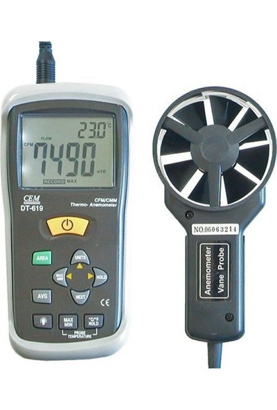 Cem Dt 619 Rüzgar Hızı Ölçer ( Anemometre ) DT619 DT-619