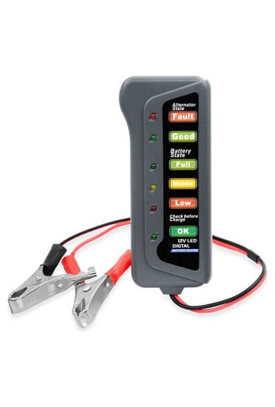 Wozlo Akü Test Cihazı 12V Batarya Test Cihazı - Akü Ölçme Cihazı