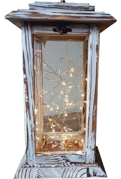 Valdab Ledli Ahşap Gemici Feneri Valdab Ledli Ahşap Gemici Feneri