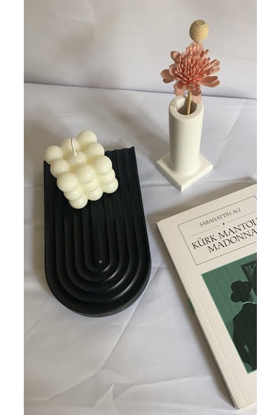 Orange Atelier Dekoratif Geometrik Çizgili Beton Tabak Beton Takı Tabağı Mum Tabağı Organizer Orange Atelier Dekoratif Geometrik Çizgili Beton Tabak Beton Takı Tabağı Mum Tabağı Organizer