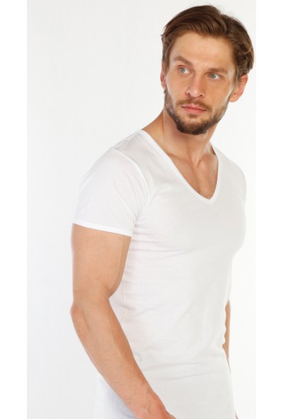Tolin %100 Pamuk Beyaz Erkek Süprem V Yaka Fanila 317B Tolin %100 Pamuk Beyaz Erkek Süprem V Yaka Fanila 317B