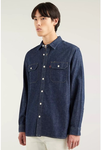 Levi's Pamuklu Standart Fit Çift Cepli Kot Gömlek Erkek Kot Gömlek 19573
