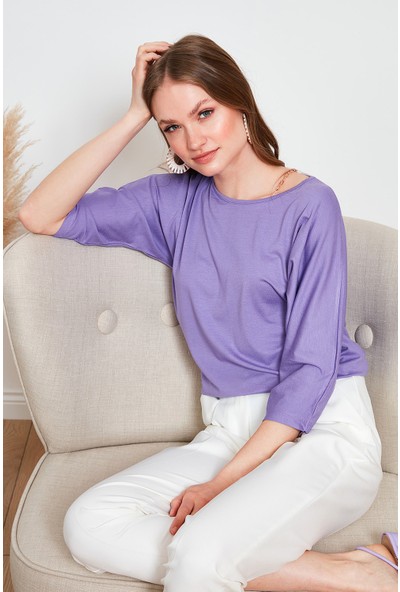Lela Bisiklet Yaka Truvakar Kol Bluz Kadın Bluz 5861416Y