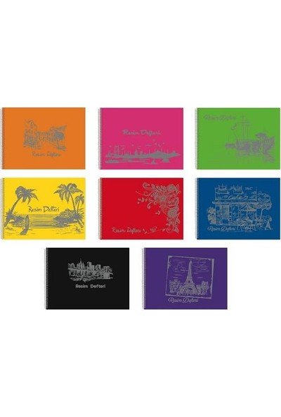 Ticon 33X48 cm 12'li Paket Resim Defteri