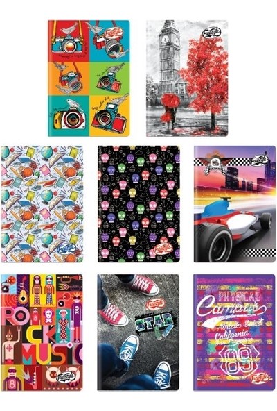 Ticon A4 100 Yaprak Çizgili 12'li Paket Dikişli Okul Defteri