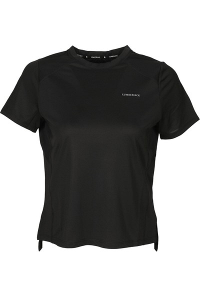 Lumberjack CT151 Marıa Pes Tişört Siyah Kadın Kısa Kol T-Shirt