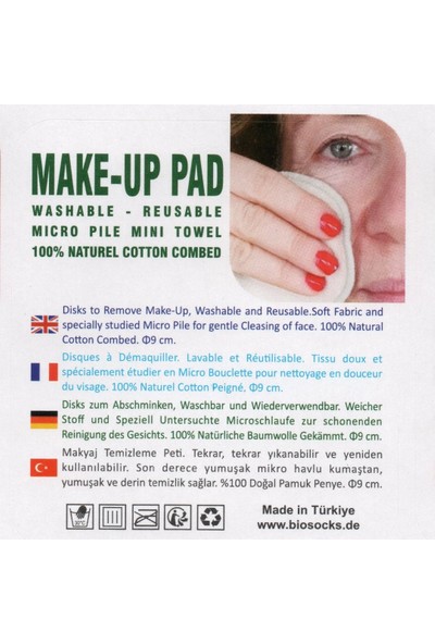 Socks Master 8 Adet Makyaj Temizleme Peti , Tekrar Tekrar Yıkanıp, Tekrar Tekrar Kullanılabilir Socks Master 8 Adet Makyaj Temizleme Peti , Tekrar Tekrar Yıkanıp, Tekrar Tekrar Kullanılabilir