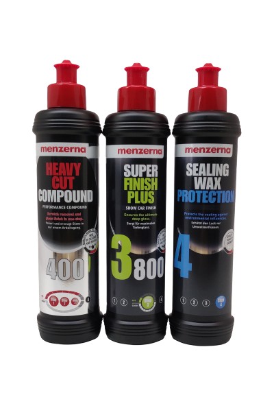Menzerna 400- 3800 Sealingwax Pasta Hare Boya Koruma Seti 250 ml Menzerna 400- 3800 Sealingwax Pasta Hare Boya Koruma Seti 250 ml