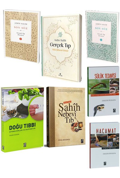 Aidin Salih Gerçek Tıp Son Söz 1-2 Mercan Sağlık Seti 7 Kitap Aidin Salih Gerçek Tıp Son Söz 1-2 Mercan Sağlık Seti 7 Kitap