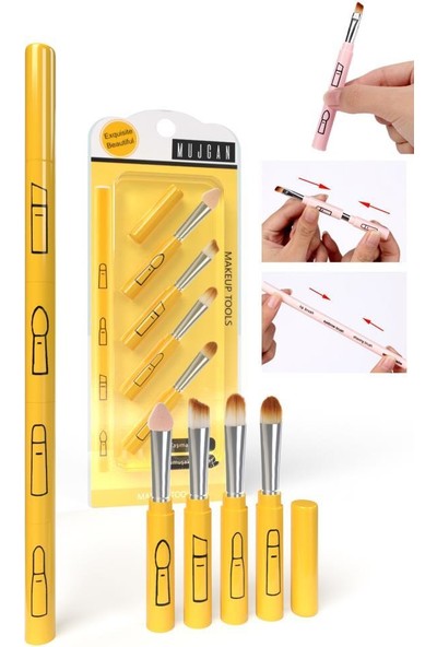 Mujgan Matruşka Fırça Seti Sarı Mujgan Matruşka Fırça Seti Sarı