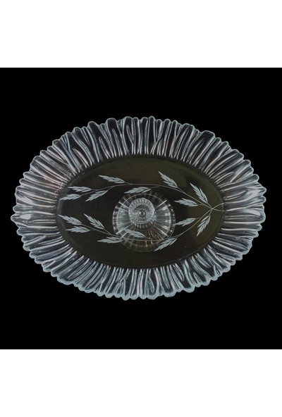 Decocıa 33 cm Oval Cam Ayaklı Meyvelik Sunum Tabağı 33 x 25 cm Decocıa 33 cm Oval Cam Ayaklı Meyvelik Sunum Tabağı 33 x 25 cm