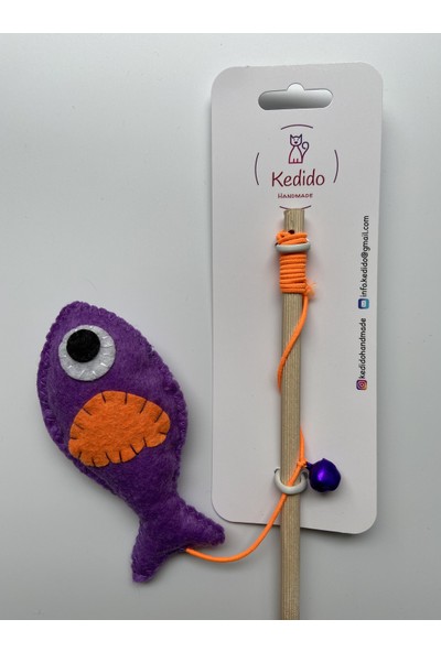 Kedido Mercan Balığı Kedi Oltası Mor