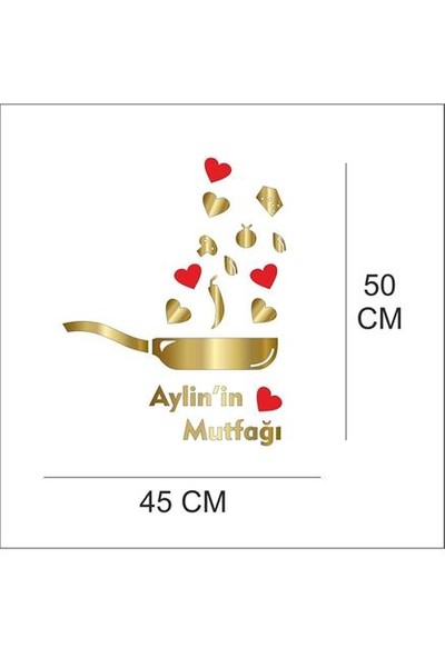 Hataylazerkesim Kişiye Özel Mutfak Pleksi Süsü - Anneler Günü Hediyesi