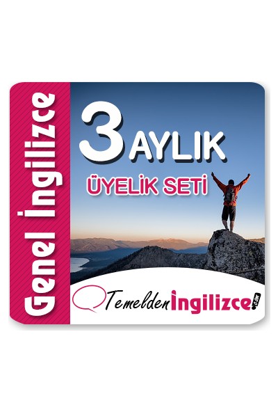 Temeldeningilizce.com 3 Aylık Üyelik Seti (Genel İngilizce)