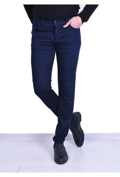 Morwagon Erkek Gri Likralı Keten Pantolon