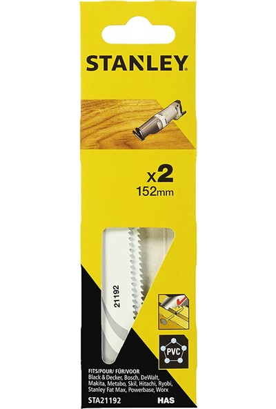 Stanley STA21192 Has 152MM Tilki Kuyruğu Bıçağı Stanley STA21192 Has 152MM Tilki Kuyruğu Bıçağı