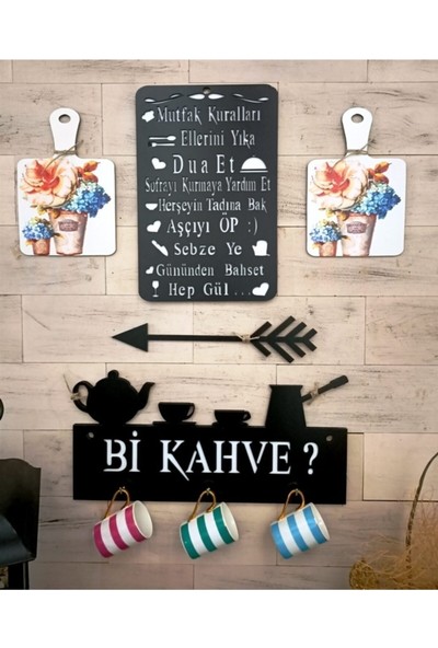 Güneş Lazer Dekoratif Mutfak Konsepti Ahşap Bi Kahve Kupalık Duvar Dekoru Süsü Güneş Lazer Dekoratif Mutfak Konsepti Ahşap Bi Kahve Kupalık Duvar Dekoru Süsü