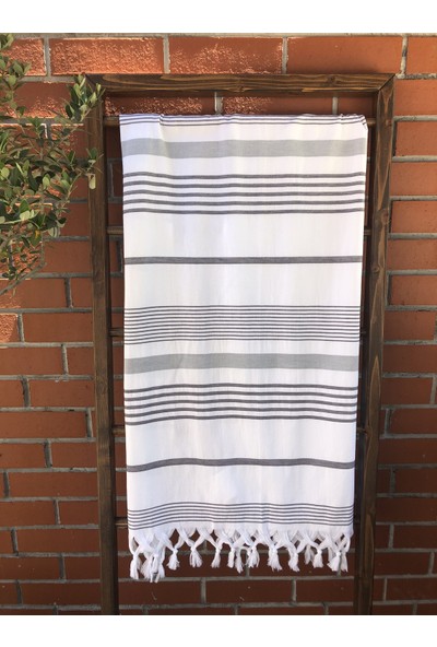 Gri Alaçatı Peştamal 95*170 cm