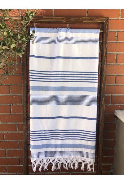 Dost Tekstil Alaçatı Mavi Peştamal 95*170 cm Dost Tekstil Alaçatı Mavi Peştamal 95*170 cm