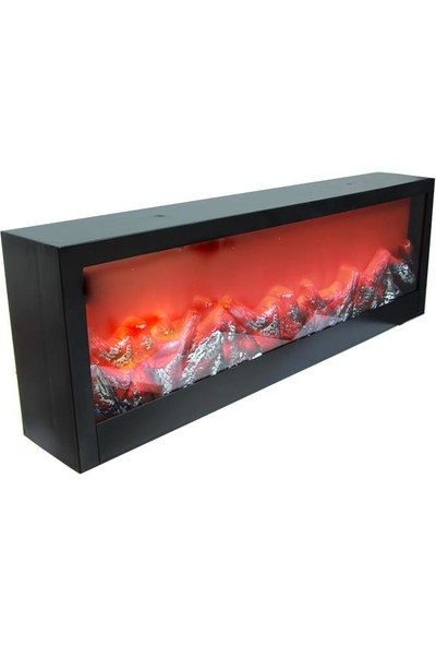 Mnk Home Plazma Modelli Dekoratif Şömine Ateş Görünümlü Sert Plastik USB ve 3 Adet Pil Ile Çalışır C0874