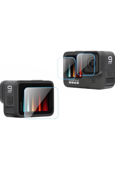 Mimoza GoPro Hero 9/10 Tamperli 3 Parça Kırılmaz Ekran Koruyucu Mimoza GoPro Hero 9/10 Tamperli 3 Parça Kırılmaz Ekran Koruyucu