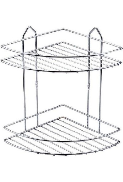 Gürçay Fiesta Banyo Köşe Rafı 2 Katlı Gürçay Fiesta Banyo Köşe Rafı 2 Katlı