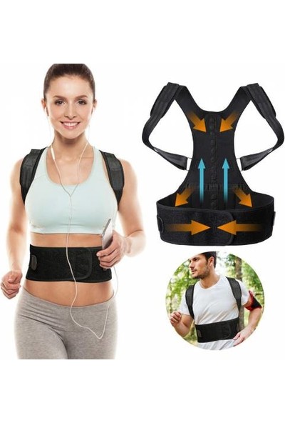 Vücut Dik Durus Omuz Sırt Bel Korsesi Manyetik Ortobedik Kambur Önleyici Düzeltici Korse