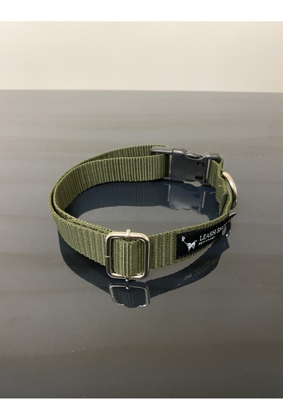 Leash Shop Leash Shop köpek Boyunluk Haki M Beden (30-45) cm Leash Shop Leash Shop köpek Boyunluk Haki M Beden (30-45) cm