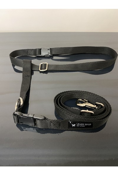 Leash Shop Eller Serbest Köpek Gezdirme Bel Tasması Siyah Leash Shop Eller Serbest Köpek Gezdirme Bel Tasması Siyah