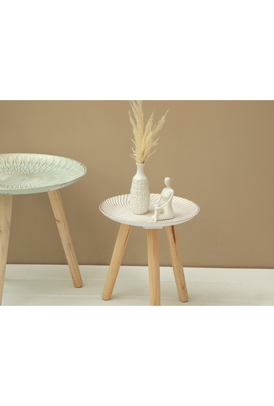 English Home Marco Sehpa 30X30X30 cm Krem