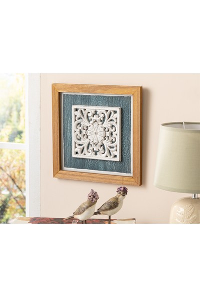 English Home Margot Duvar Aksesuarı 26X26X1.5CM Lacivert English Home Margot Duvar Aksesuarı 26X26X1.5CM Lacivert