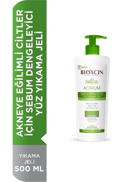 Bioxcin Acnium Sebum Dengeleyici Yüz Yıkama Jeli 500 ml Bioxcin Acnium Sebum Dengeleyici Yüz Yıkama Jeli 500 ml