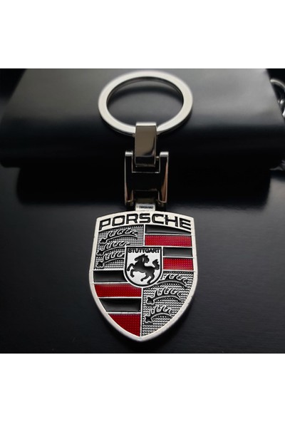 C9 Porsche Araca Özel Metal Logo Anahtarlık