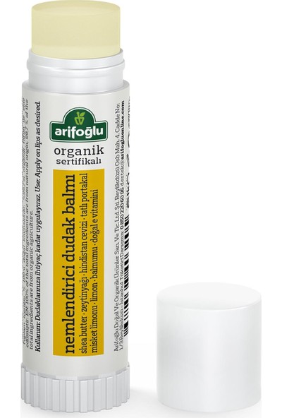 Arifoğlu Organik Nemlendirici Dudak Balmı 5ml