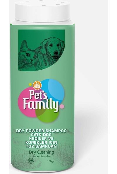 Pets Family Kedi-Köpek Toz Şampuan 150 gr