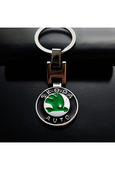 C9 Skoda Araca Özel Metal Logo Anahtarlık