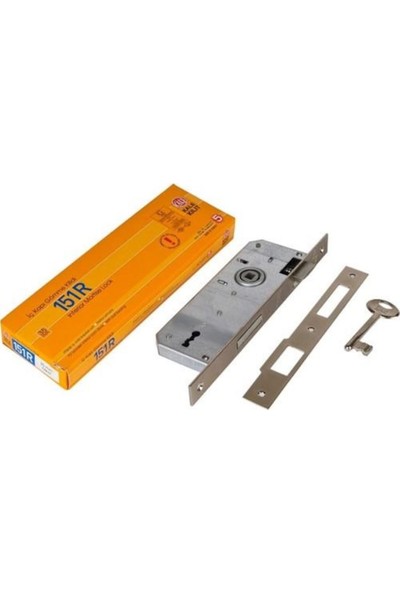 Kale 151 R 35 mm Nikel Düz Iç Kapı Gömme Kilidi