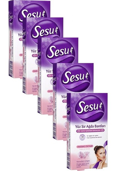 Sesu Yüz Ağda Bandı 20'li X5 Adet