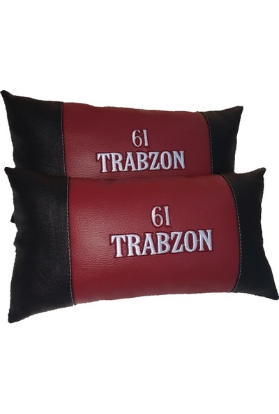 Baye Collection 2'li Trabzon 61 Siyah Bordo Oto Koltuk Araba Yastığı Set Baye Collection 2'li Trabzon 61 Siyah Bordo Oto Koltuk Araba Yastığı Set