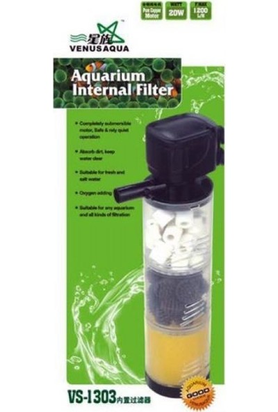 Venusaqua VS-1303 Iç Filtre 20 Watt Venusaqua VS-1303 Iç Filtre 20 Watt