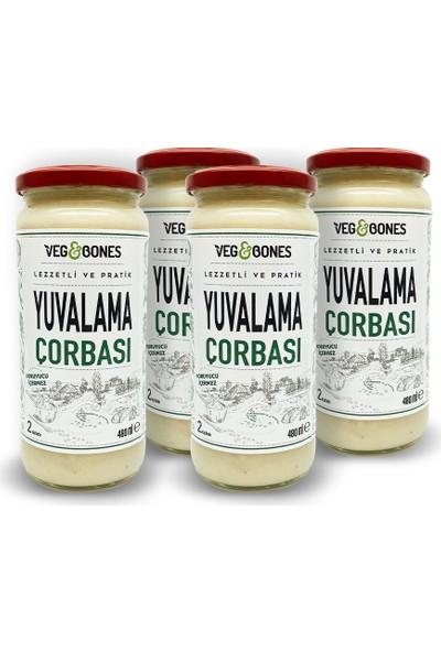 Veg&bones Yuvalama Çorbası 480 ml 4'lü Paket Veg&bones Yuvalama Çorbası 480 ml 4'lü Paket