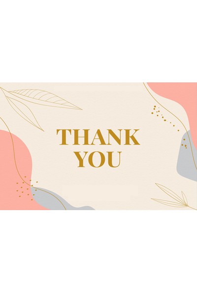 Tellgraf Teşekkür Kartı 5.5 x 8.5 cm