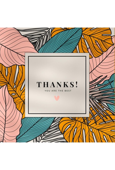 Tellgraf Teşekkür Kartı 6 x 6 cm