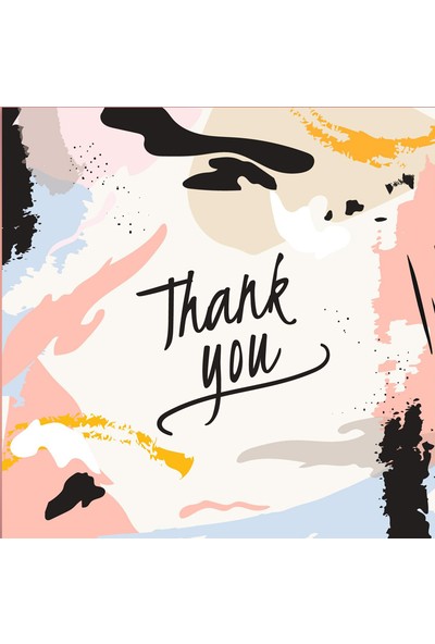 Tellgraf Teşekkür Kartı 6 x 6 cm