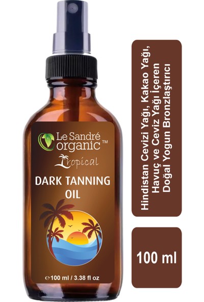 %100 Doğal Yoğun Bronzlaştırıcı Yağ 100 ml